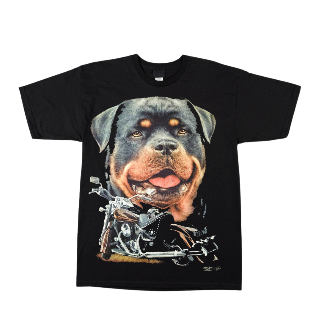 Rottweiler and Bike Short Sleeve T-Shirt - (TS0159) – The TShirt Club SA